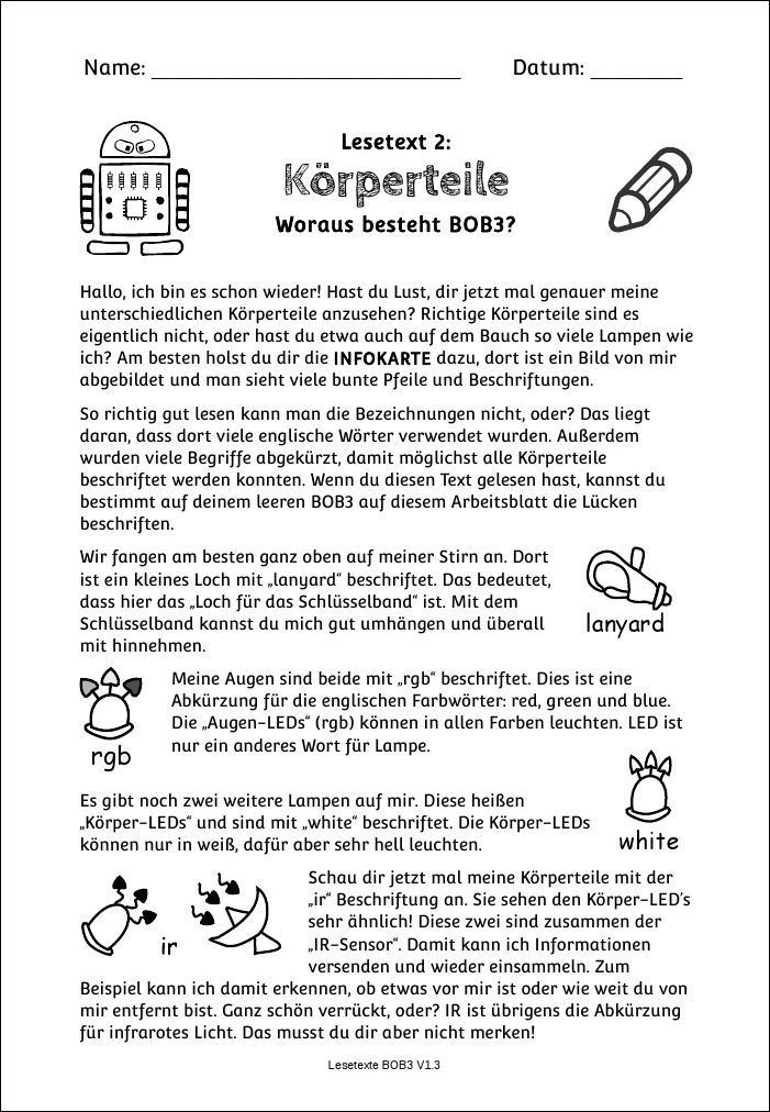 Programmieren lernen in der Grundschule - B·O·B·3